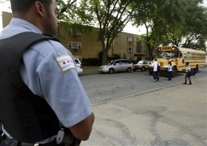 Chicago Police, Safety Guards Patrol Paths to School – Law Officer