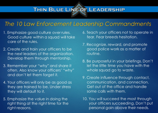 Law Enforcement Leadership Commandments | Law Officer Law Enforcement Leadership Commandments | Law Officer