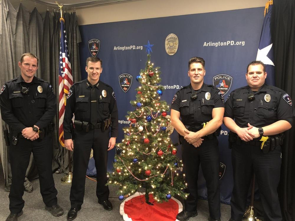 Arlington Police Chief Works Christmas Day For Contest Winning Officers ...