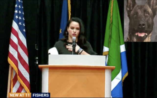 K9 handler’s wife delivers heartfelt message during tribute for service ...
