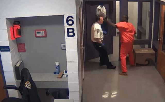 Surveillance Video Catches Inmate Punching Jail Deputy Several Times