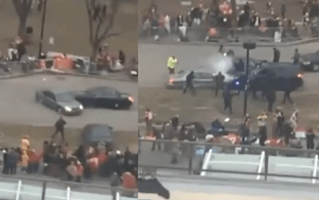 Kansas City police use PIT maneuver to stop car after is drives through ...