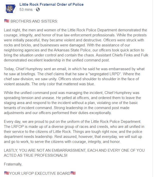 Little Rock Police Chief Calls His Officers an ‘Embarrassment’ as ...