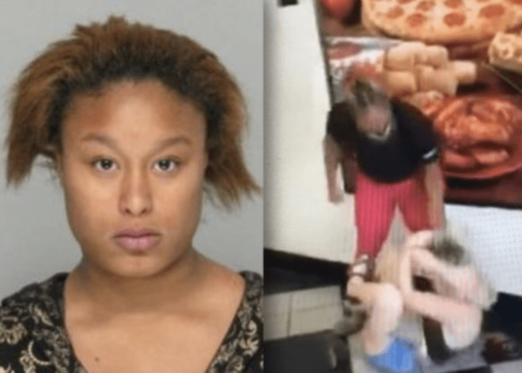 Witnesses do nothing as woman is beaten in Little Caesars Restaurant ...