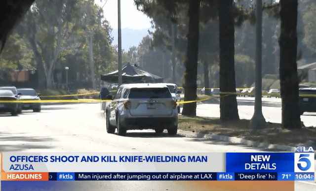 Officers Fatally Shoot Suspect Charging Them With Knife Law Officer