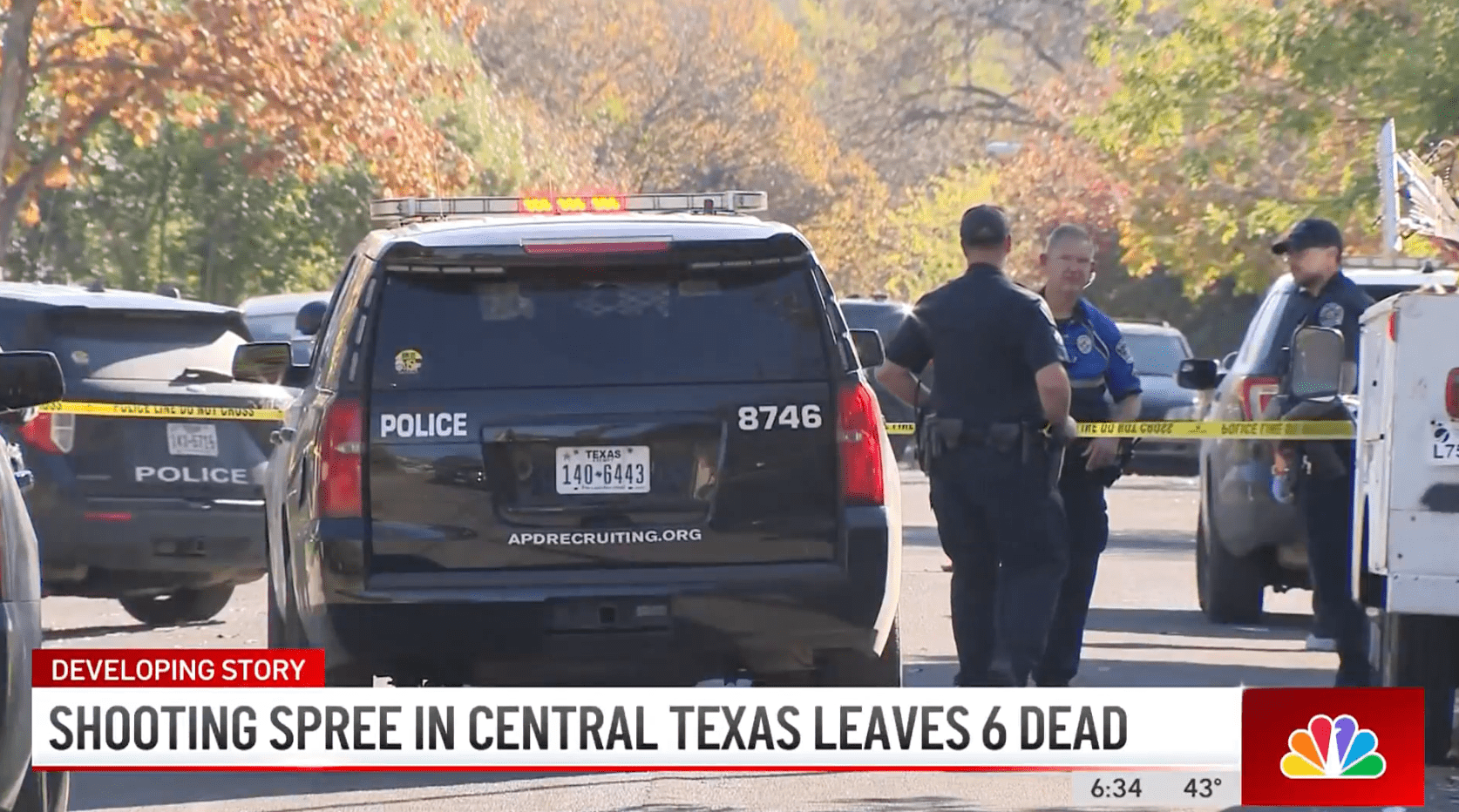 Shooting spree leaves 6 dead, 3 wounded across two Texas counties - Law ...