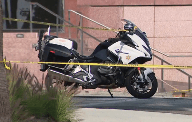 LASD motorcycle deputy shot in back while sitting at traffic light ...