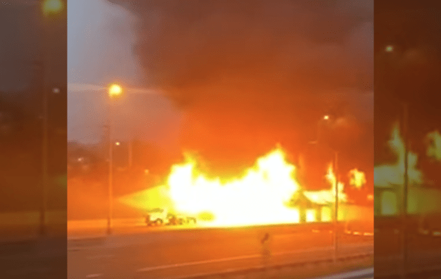 Tractor-trailer carrying thousands of gallons of gasoline explodes into ...