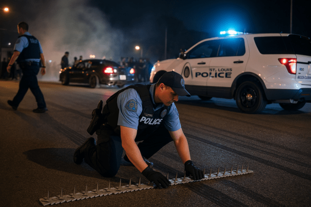 Police Crack Down on Illegal Street Racing with Spike Strip Operation ...